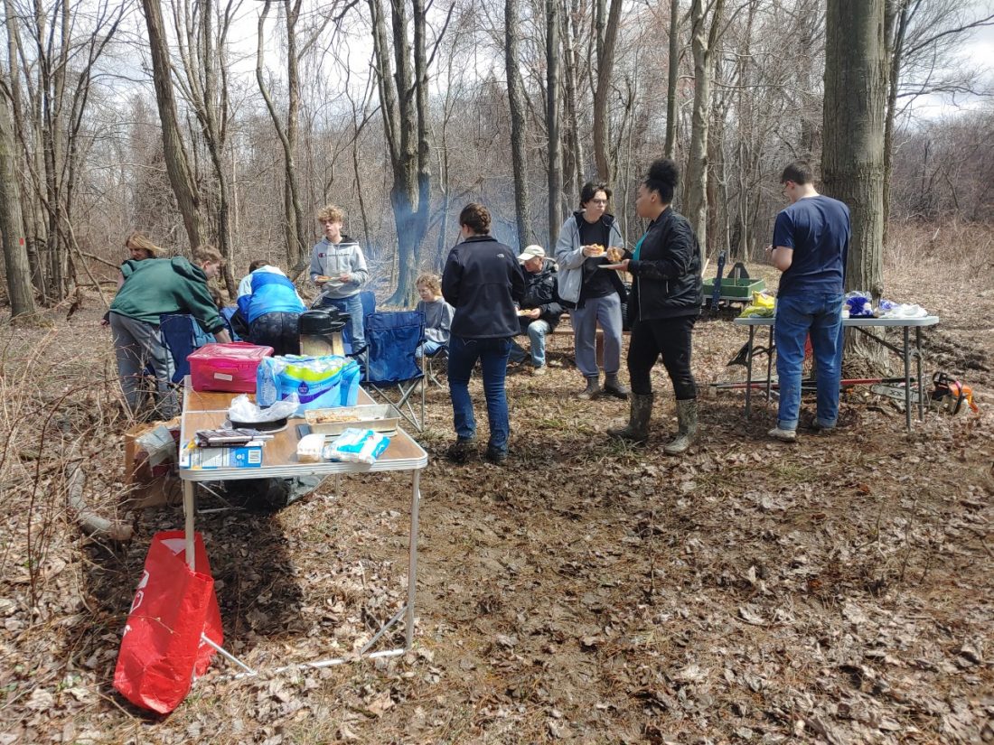 Blazing a trail: Volunteers clean hiking site in Forestville | News ...